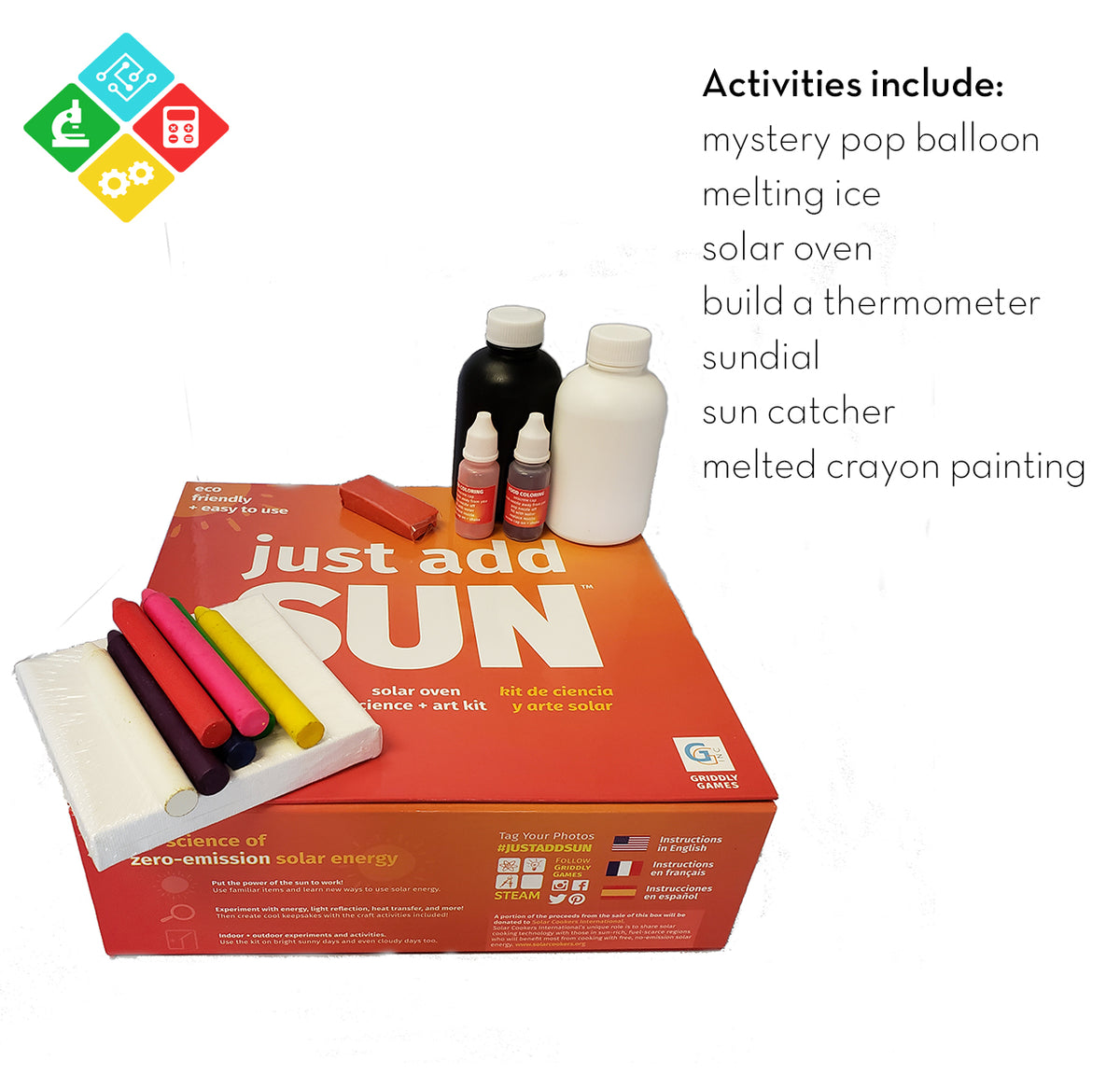 Just Add Sun STEAM Science & Art Kit – Griddly Kids