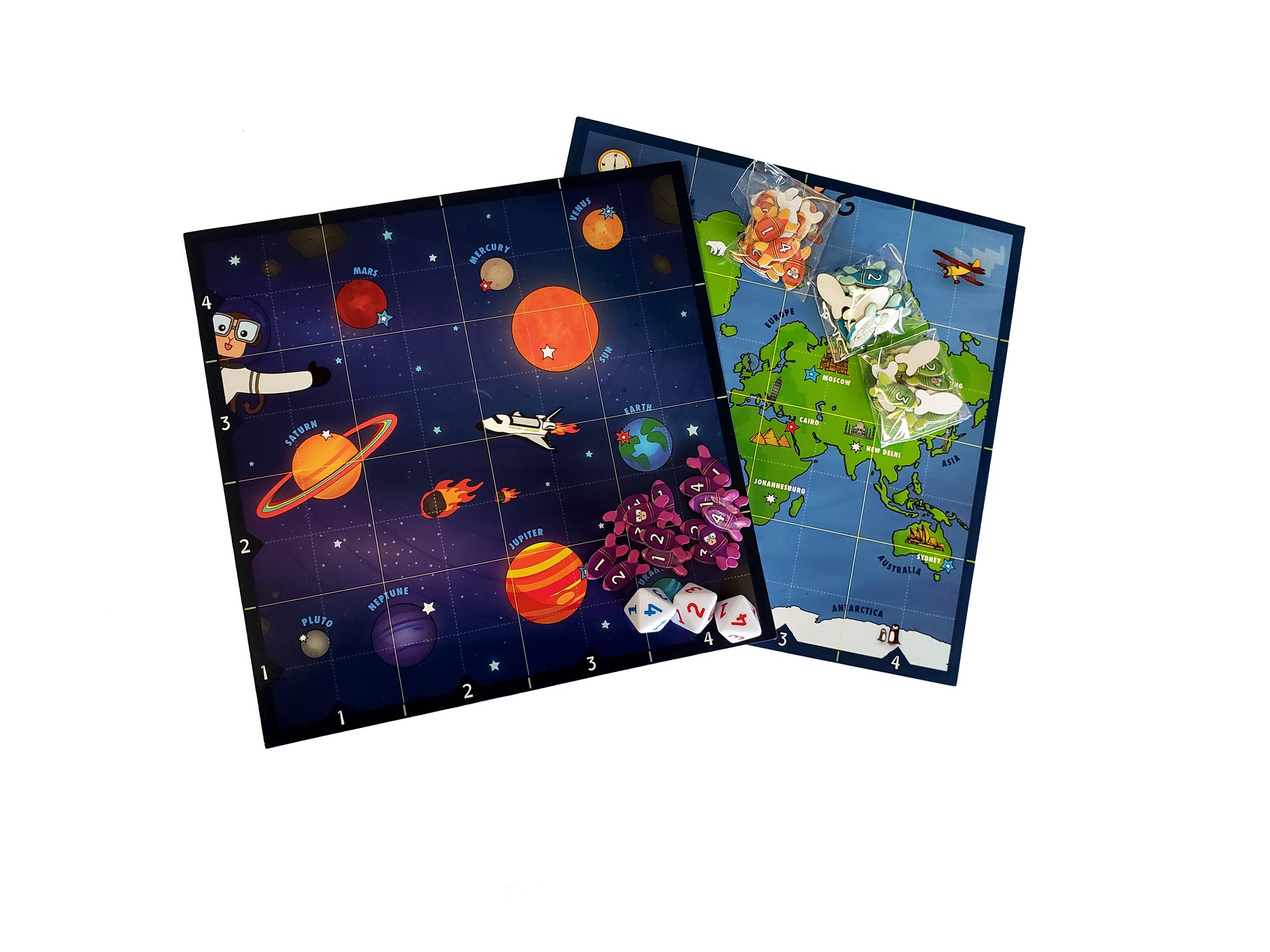 Rocket Lander STEM Strategy Board Game – Griddly Kids